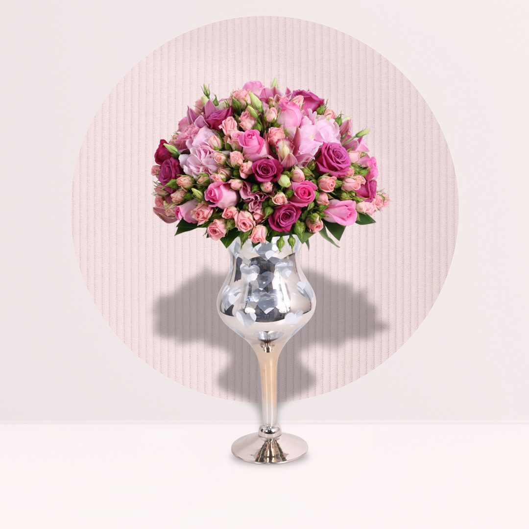 Lavish Pink Centerpiece|flower delivery kl|Wenghoa KL