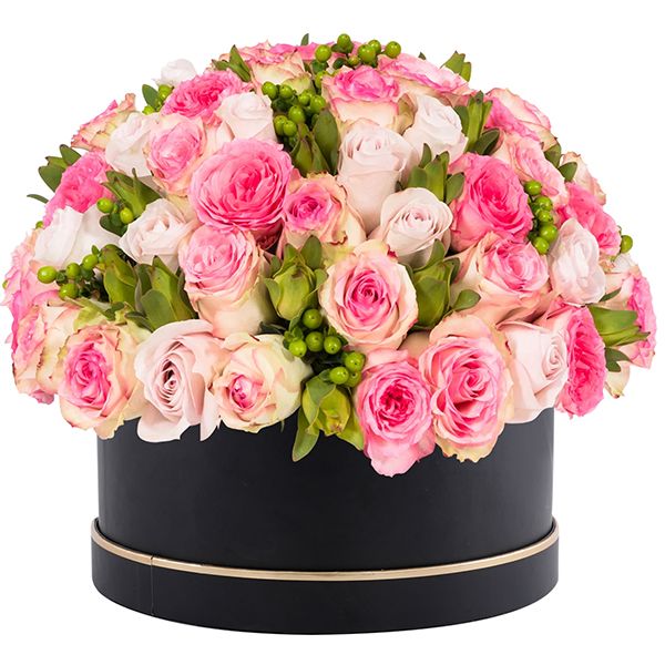 Signature Box of Pink Roses - Wenghoa