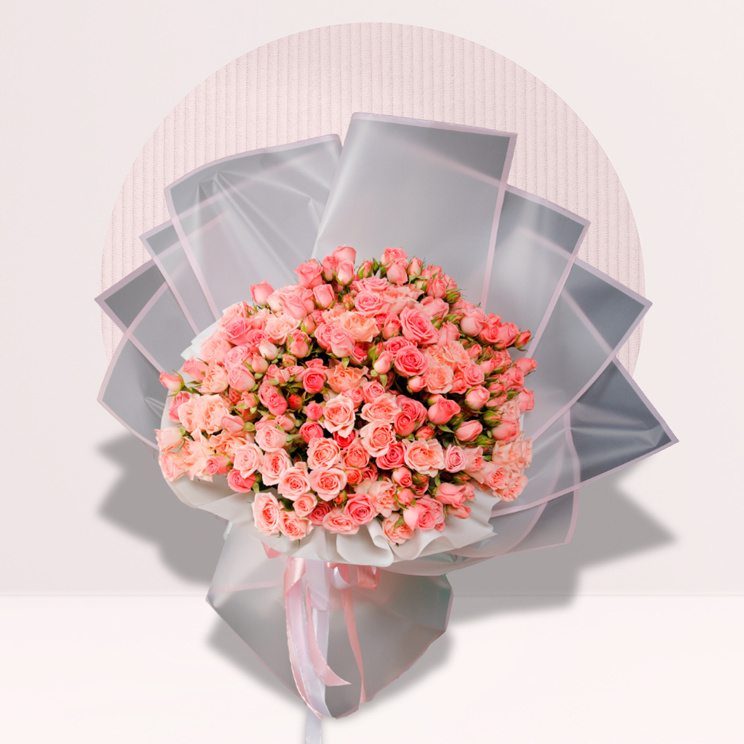 Buy Pink Spray Rose Bouquet Online | #1 Florist Kuala Lumpur