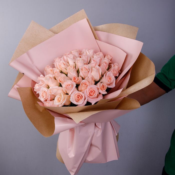 Peach Roses - 40 stems - Wenghoa