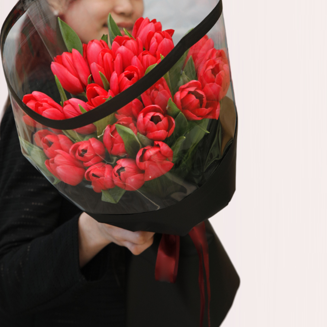 Red Tulips – 20 stems | Black Tulip Flowers Wenghoa