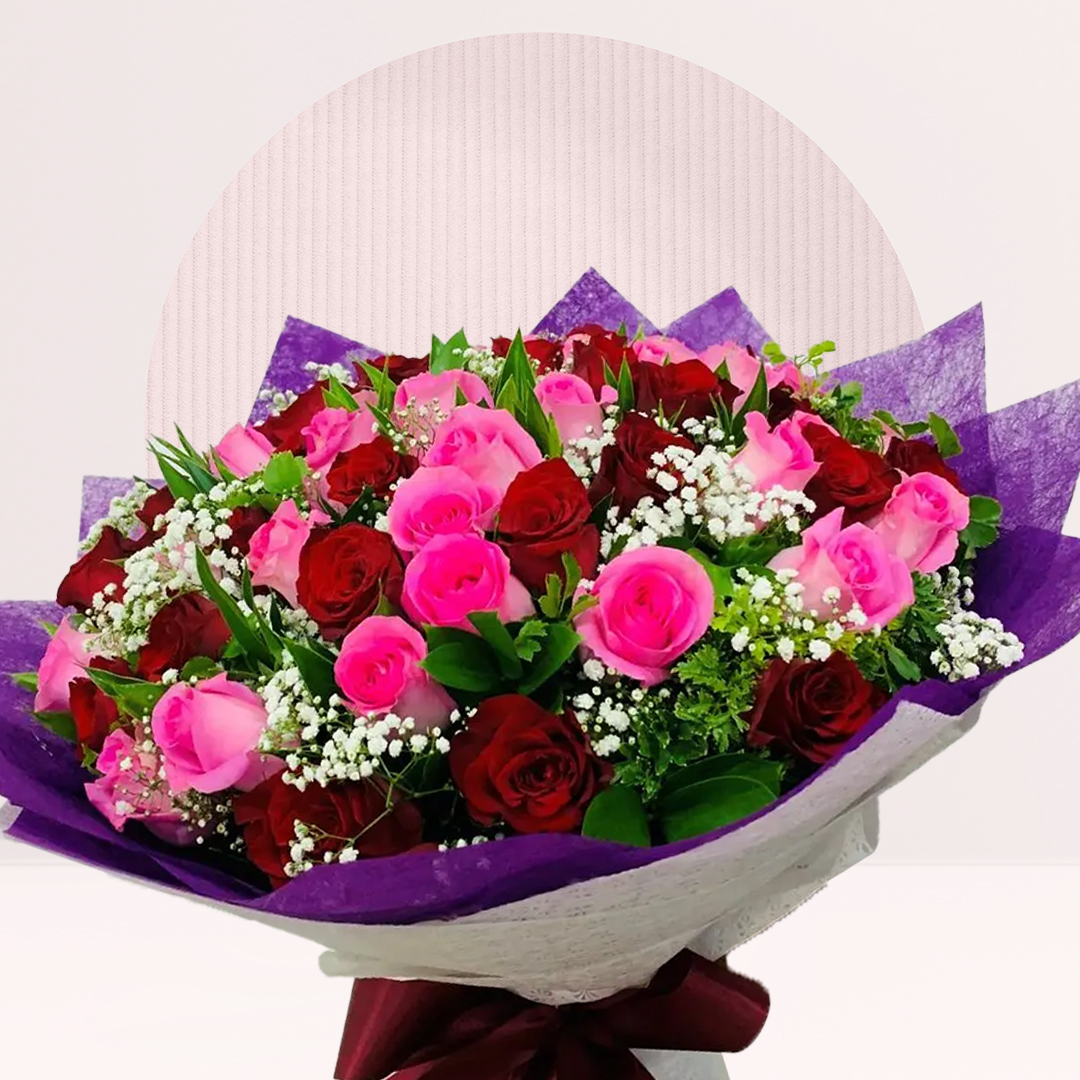 Larvish Red Rose Love Bouquet | Valentine's Day Flowers | Wenghoa