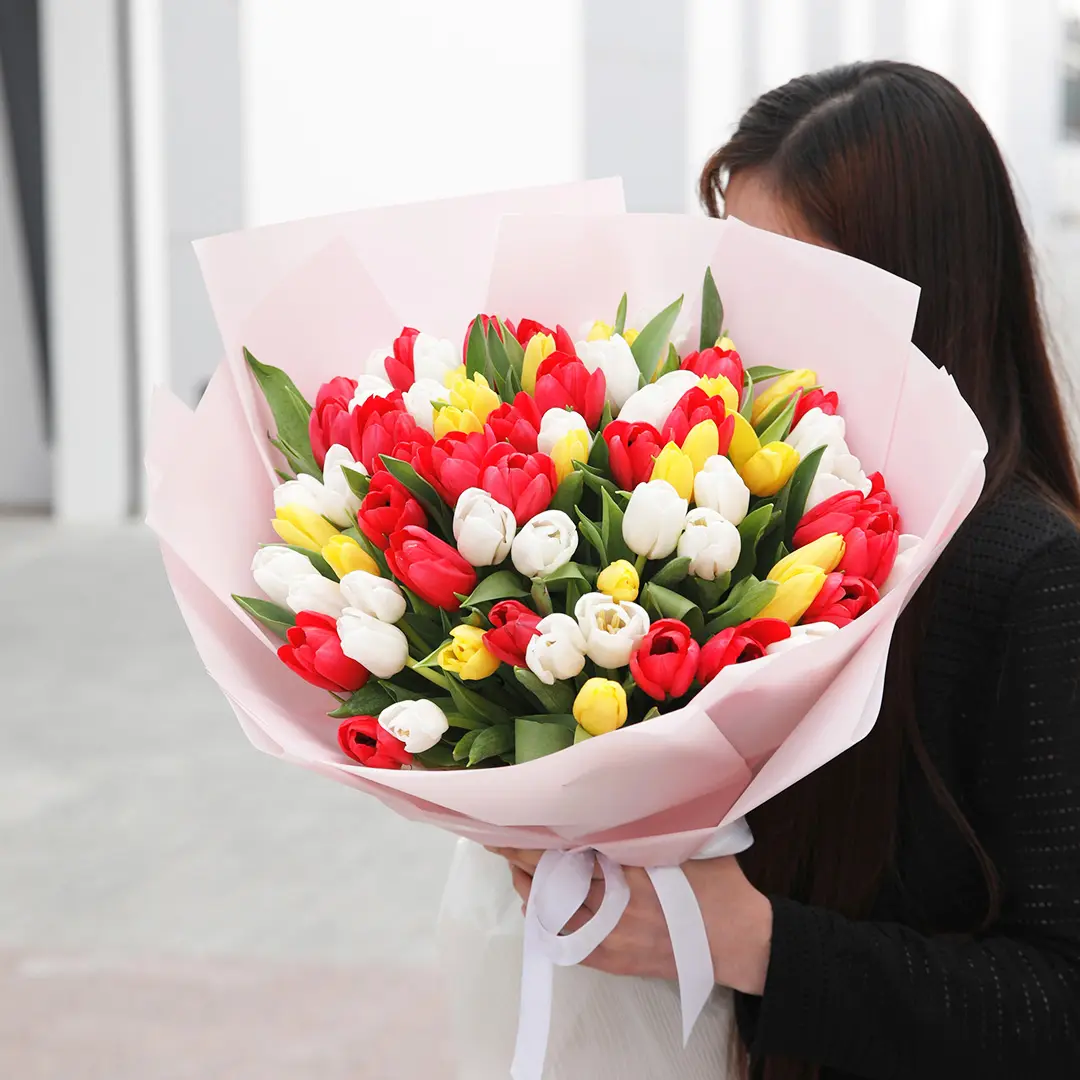 Mix Tulips 75 stems | Black Tulip Flowers Wenghoa