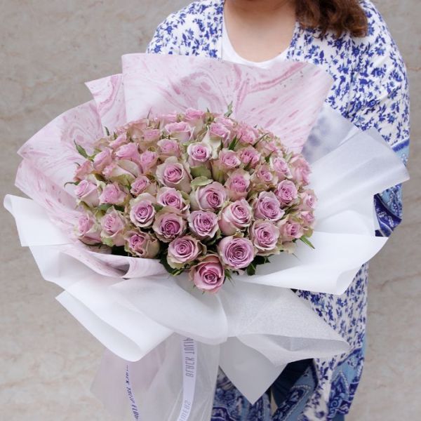 Buy 50 Purple Roses Online | Best Kedai Bunga Kuala Lumpur