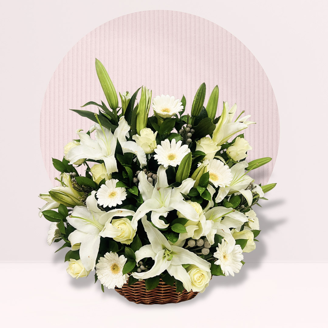 Buy Funeral Flower Basket Online | Condolence Flower Delivery