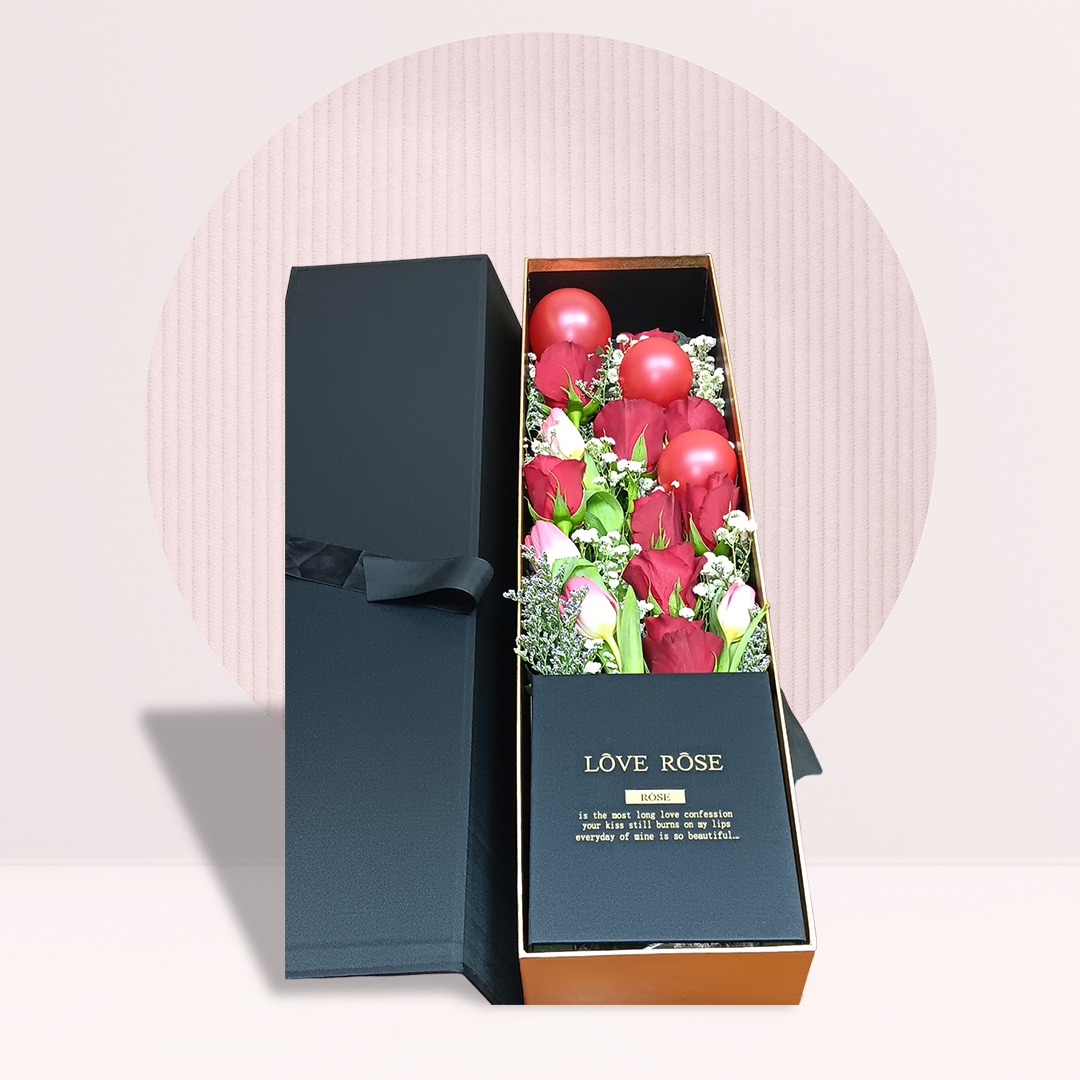 Buy Valentine flower Flower Gift Box Online | Top Florist KL