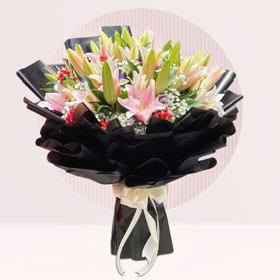 Buy Bunga Lily Bouquet Online | Top Kedai Bunga Pasar Seni